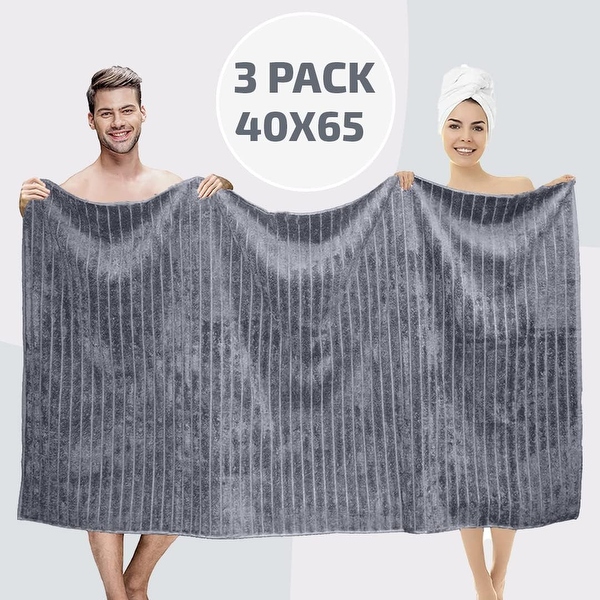 Classic Turkish Towels 100 Turkish Cotton Bath Sheets Plush Ribbed 3 Piece 40x65 40x65 On Sale Bed Bath Beyond 7832568